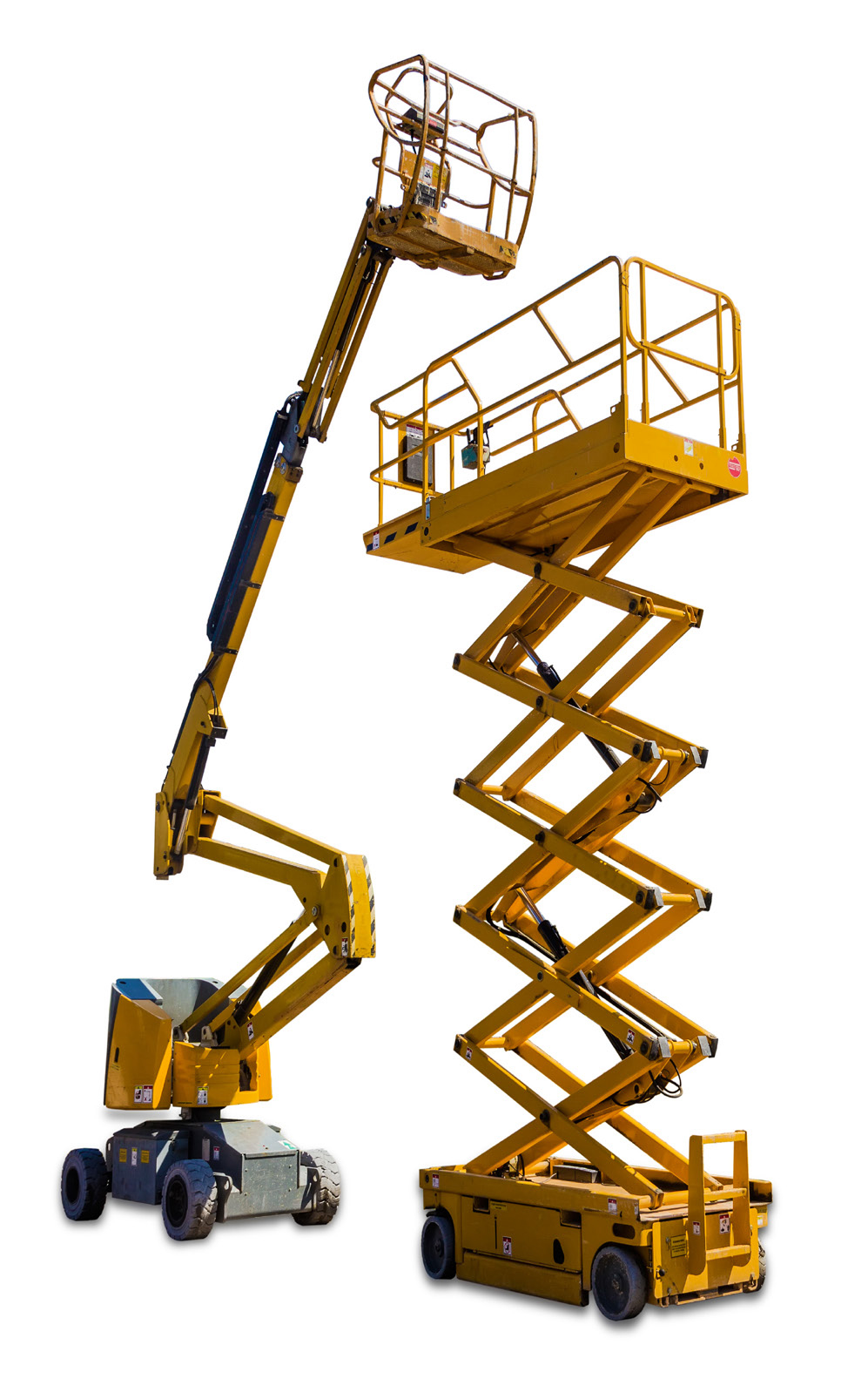 036. Plataforma elevadora móvil de personal. Sobrecargar la plataforma ...