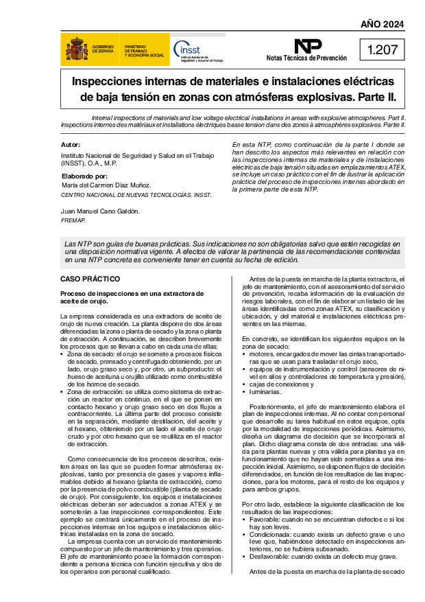 NTP 1207: Inspecciones internas de materiales e instalaciones ...